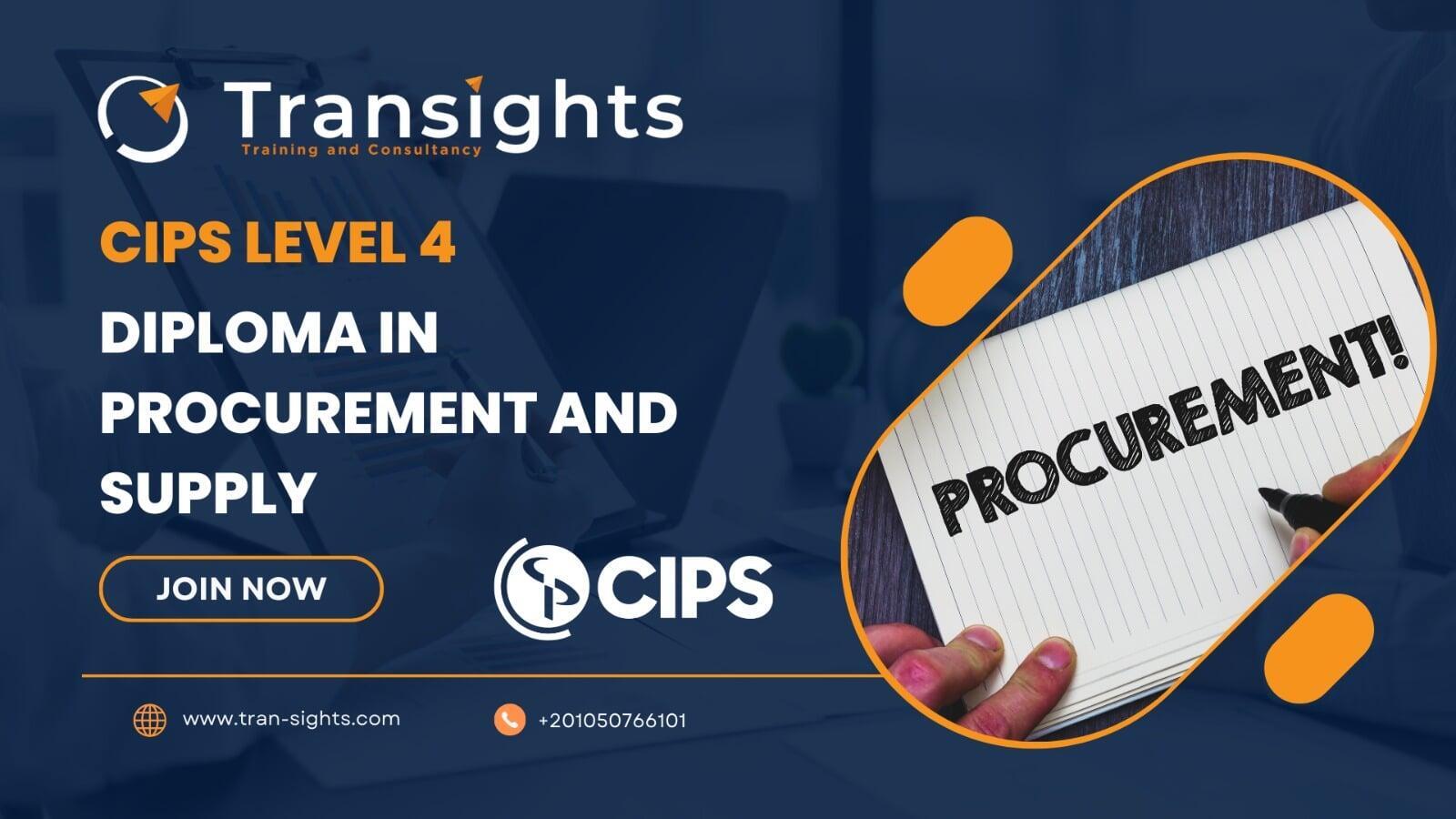 CIPS Level 4 – Diploma in Procurement and Supply | Transights